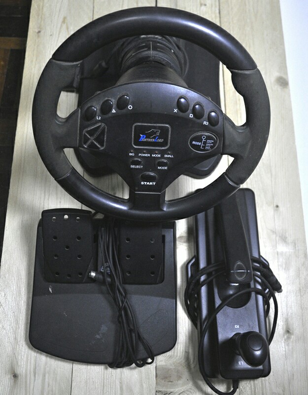 Speed Racing Wheel For PS2 Game + Hand Break + Paddle Drive And Break ...