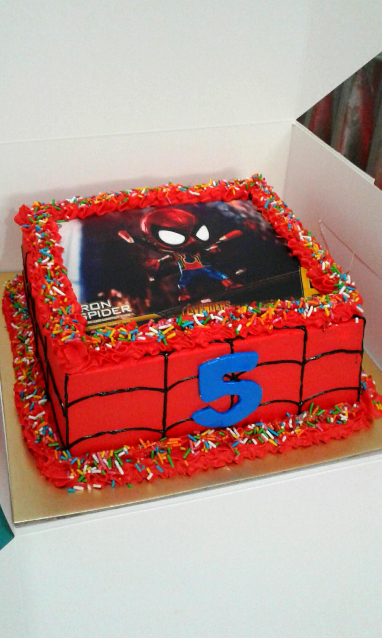 Spiderman Edible Print Cake, Bulletin Board, Preorders on Carousell