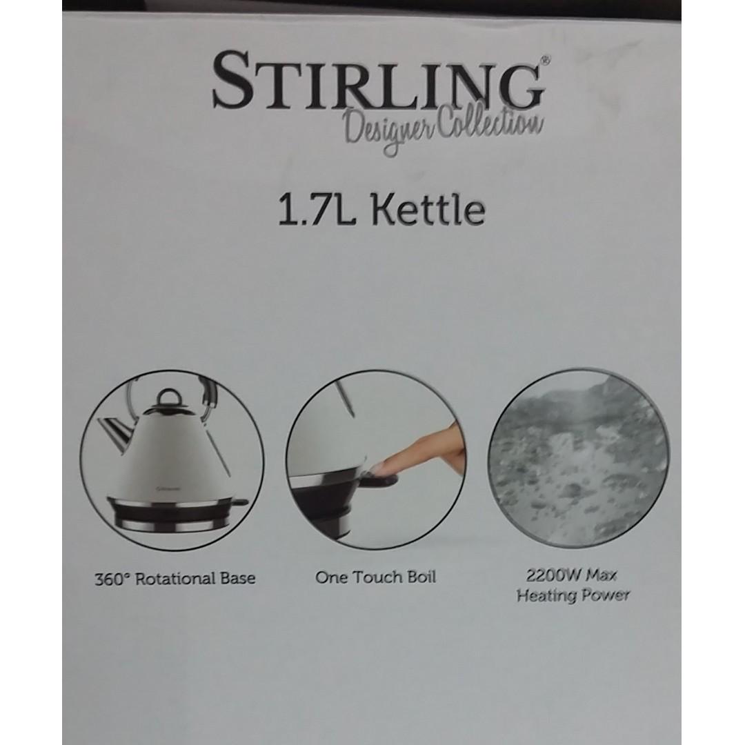 Stirling 1.7L Matte White Kettle (Designer Collection), Furniture ...
