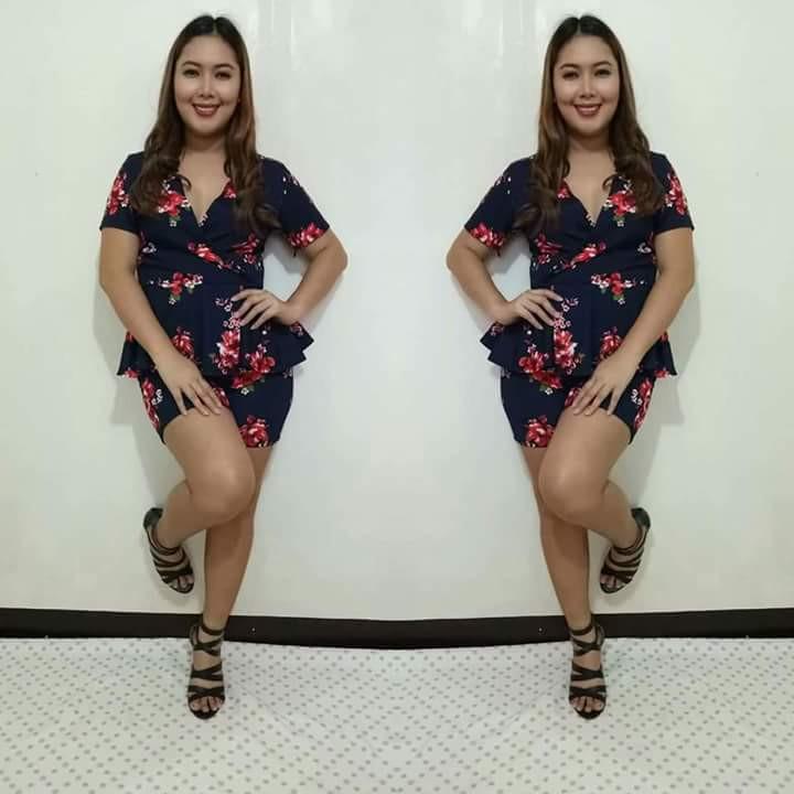 Tania plus size floral terno on Carousell