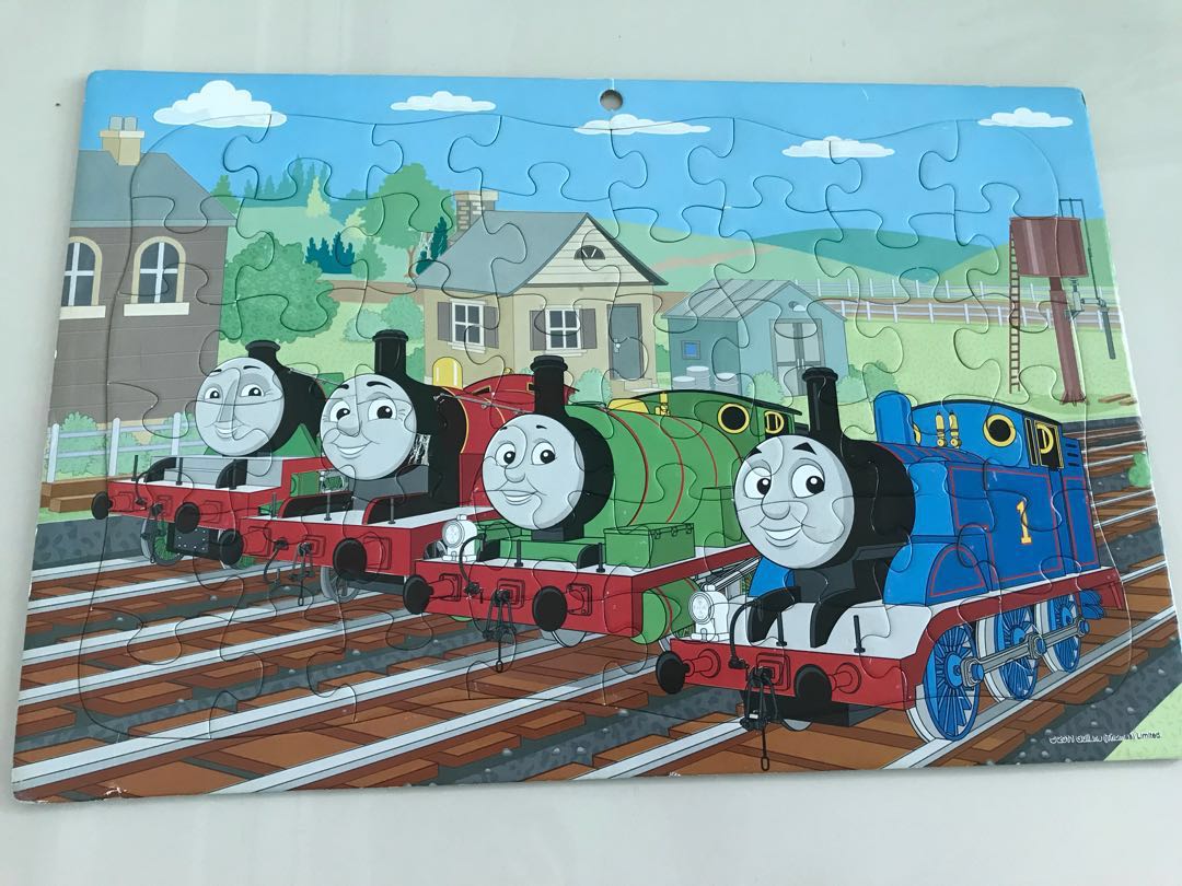 Thomas and friends, Barney kids jigsaw puzzles all for $5, Hobbies ...