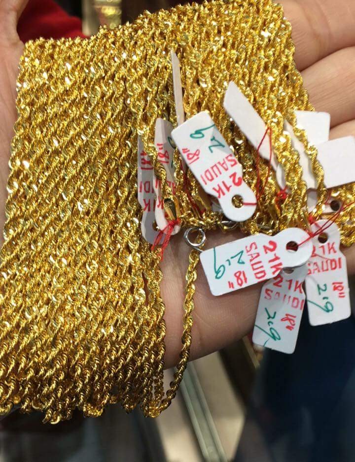 21K Saudi gold chain, Women's Fashion, Jewelry & Organizers, Necklaces ...