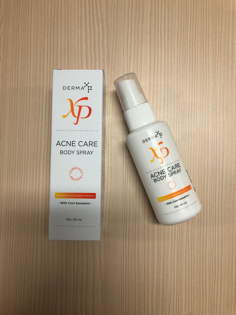 Acne back spray derma XP, Kesehatan & Kecantikan, Kulit, Sabun & Tubuh ...