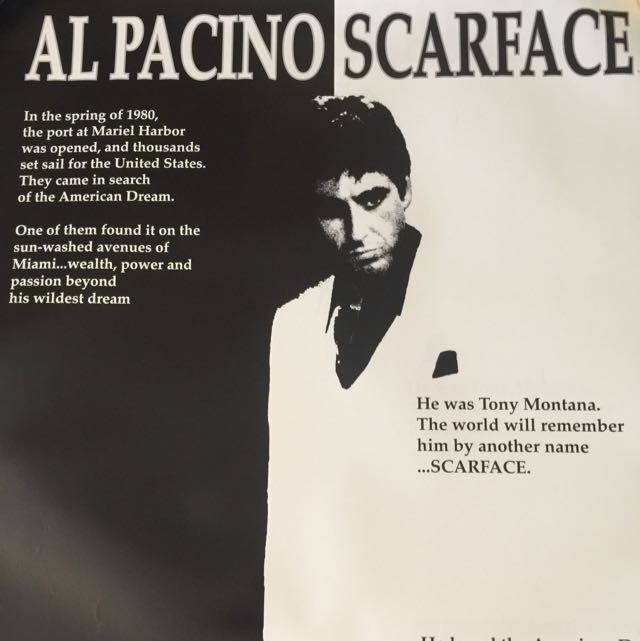 Al Pacino Scar face Poster, Hobbies & Toys, Memorabilia & Collectibles ...