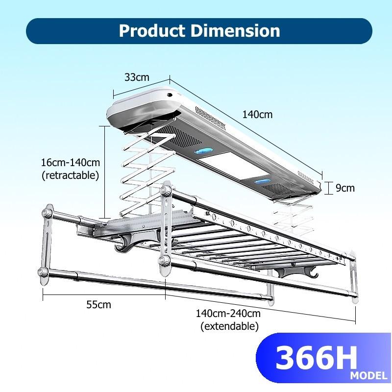 Automatic laundry system / Electronic laundry rack / Auto clothes ...
