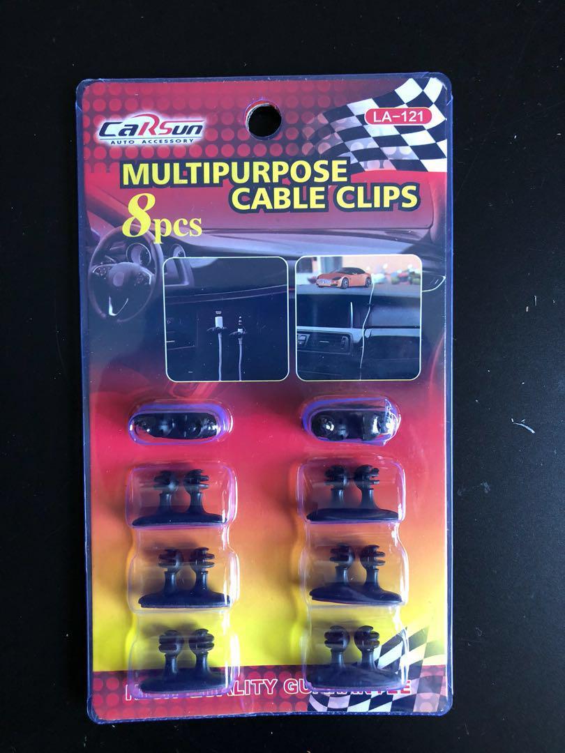 Car cable clips/ holder, Car Accessories, Accessories on Carousell