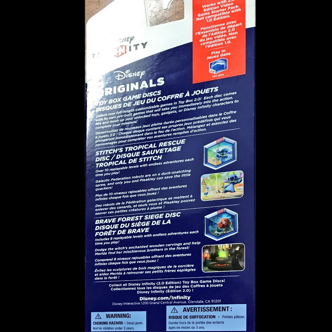 Disney INFINITY 2.0 Toy Box Game Discs (Stitch/Merida), Video Gaming ...