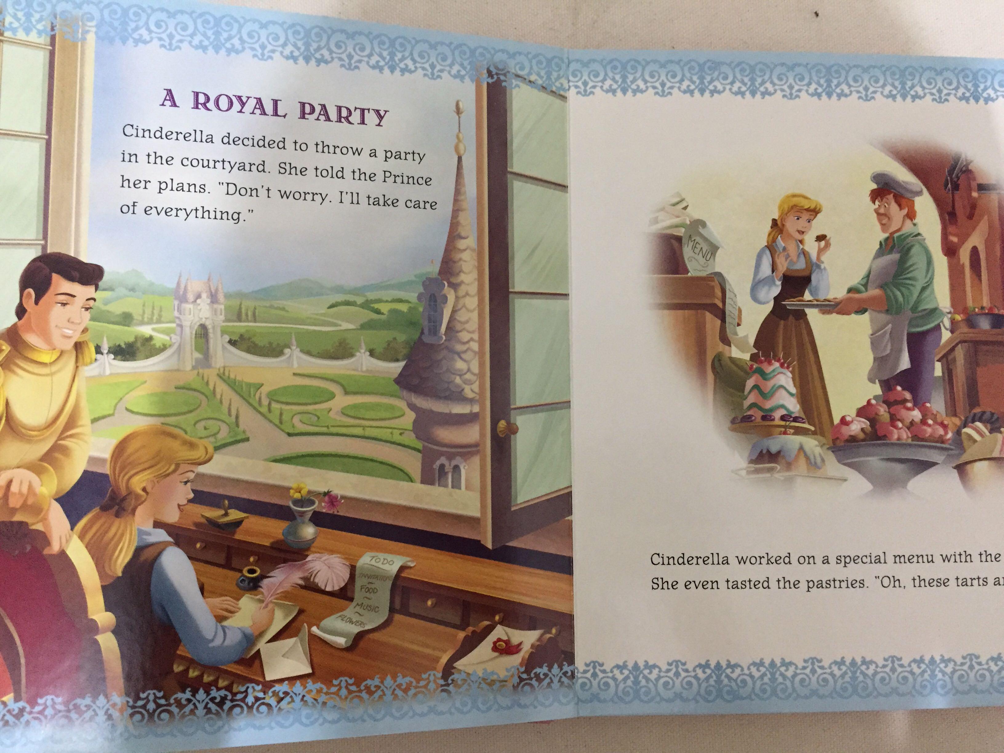 Disney princess Read along story book and CD, Buku & Alat Tulis, Buku ...