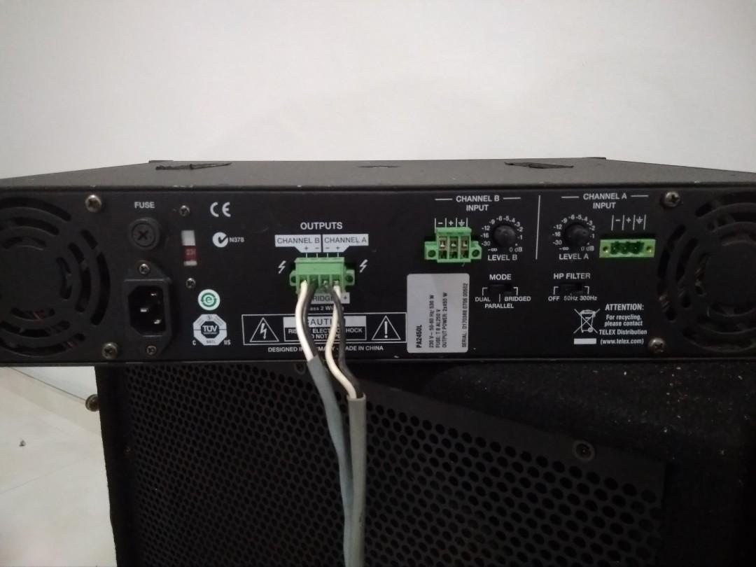 EV PA2450L & 2 Phonic Impression 15SB subwoofer, Audio, Other Audio ...