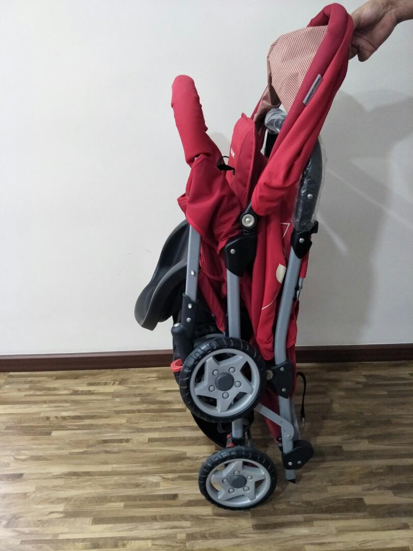 Mamalove Double Stroller - Red, Babies & Kids, Going Out, Strollers on ...