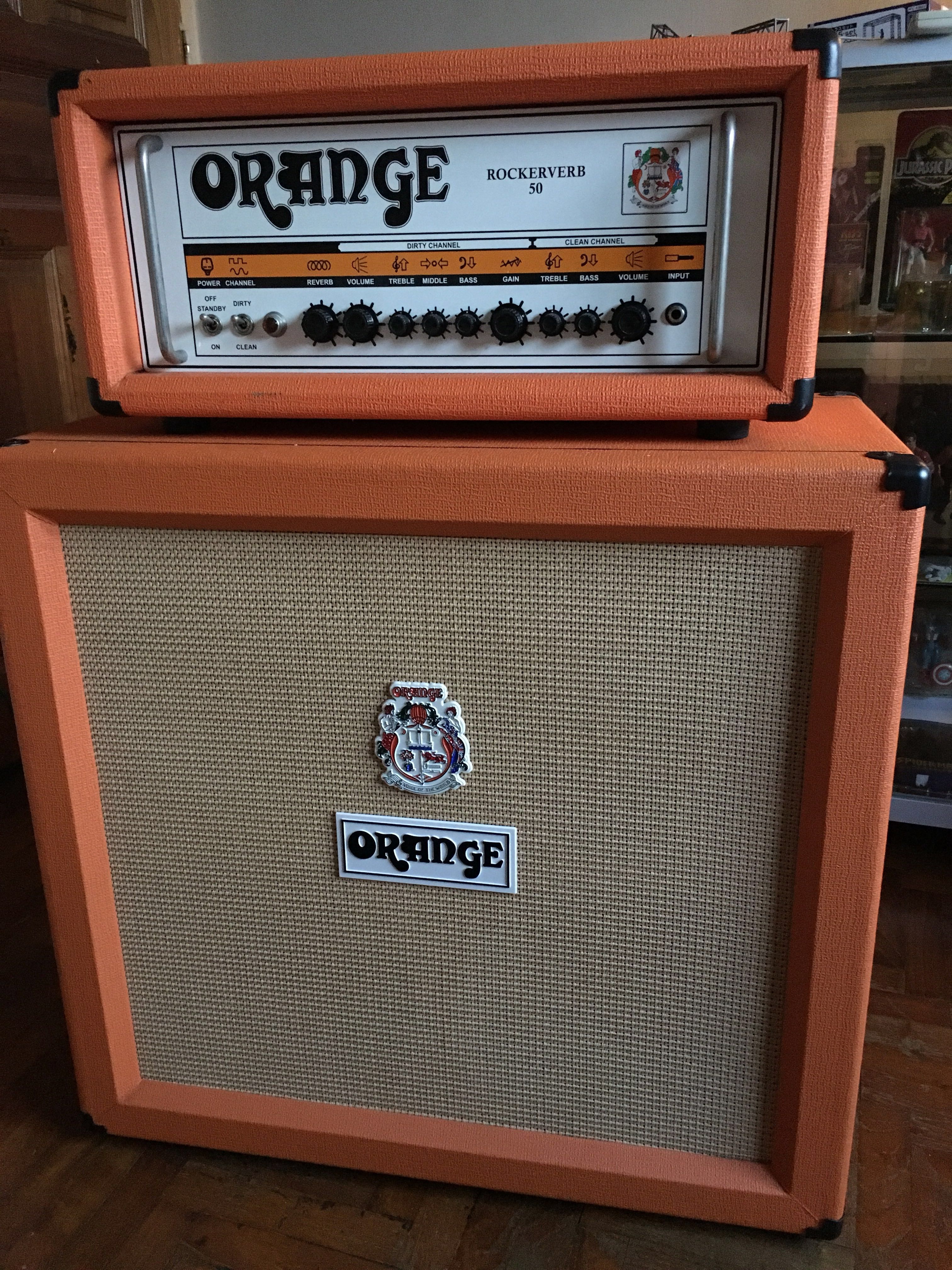 Orange rockerverb 50 and 4x12 Orange cabinet, Hobbies & Toys, Music ...