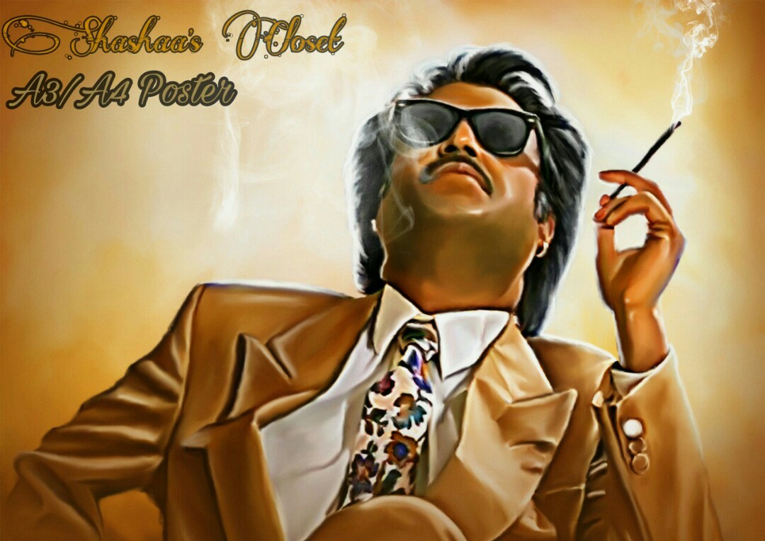 Rajinikanth Poster, Hobbies & Toys, Stationery & Craft, Art & Prints on ...
