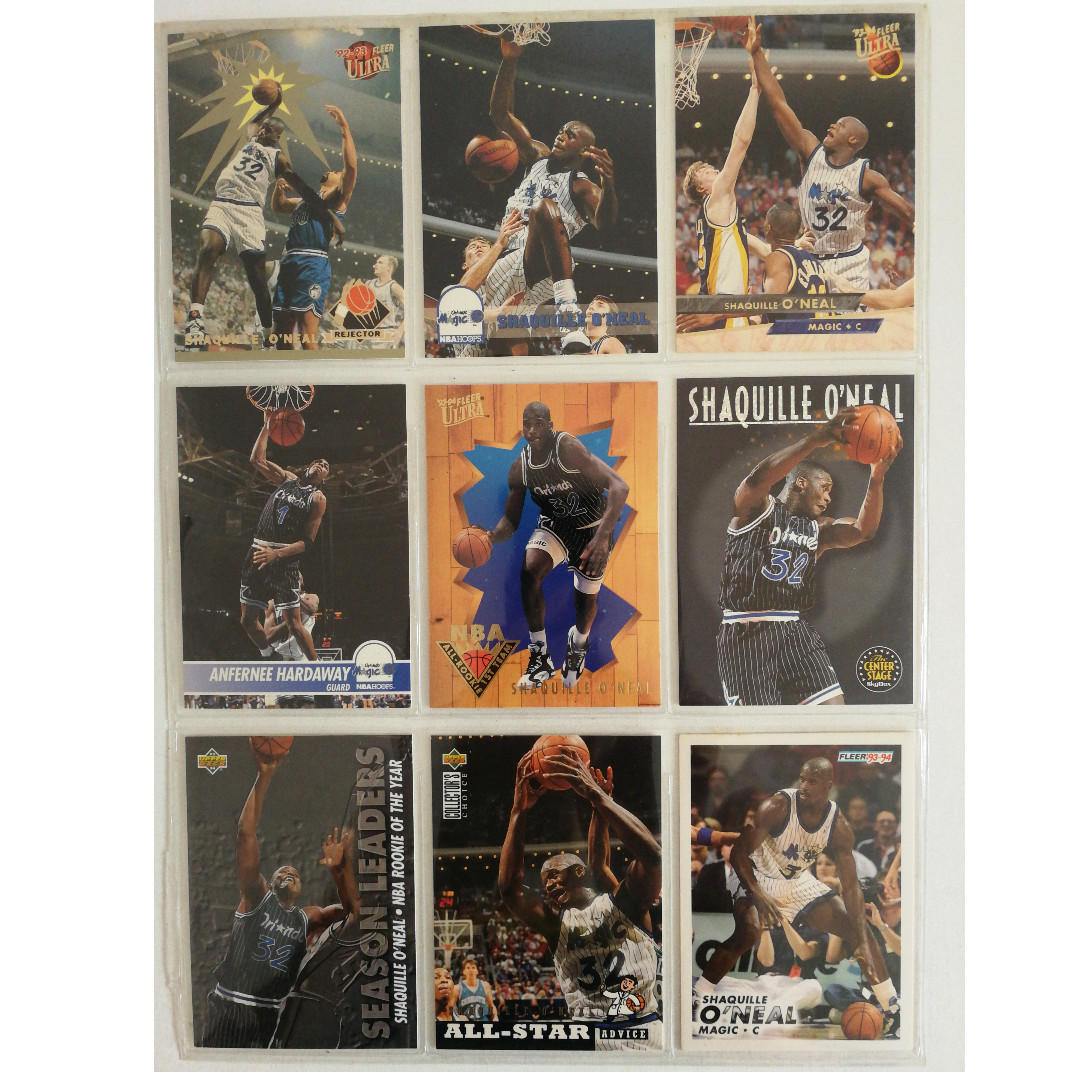 Rare vintage NBA trading cards Shaq Shaquille Orlando Magic, Hobbies ...