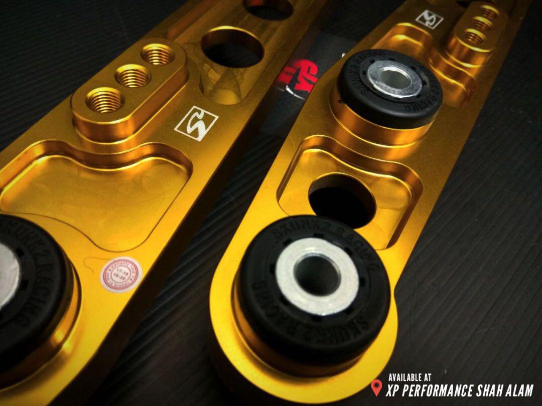 Rear Lower Control Arm Skunk2 For Honda Civic EG Gold Color with Black ...