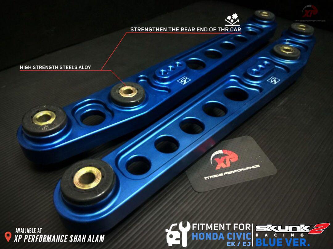 Rear Lower Control Arm Skunk2 For Honda Civic EK EJ Blue Color with ...