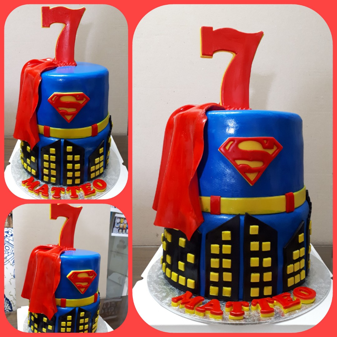 Superman Cake, Food & Drinks, Homemade Bakes on Carousell