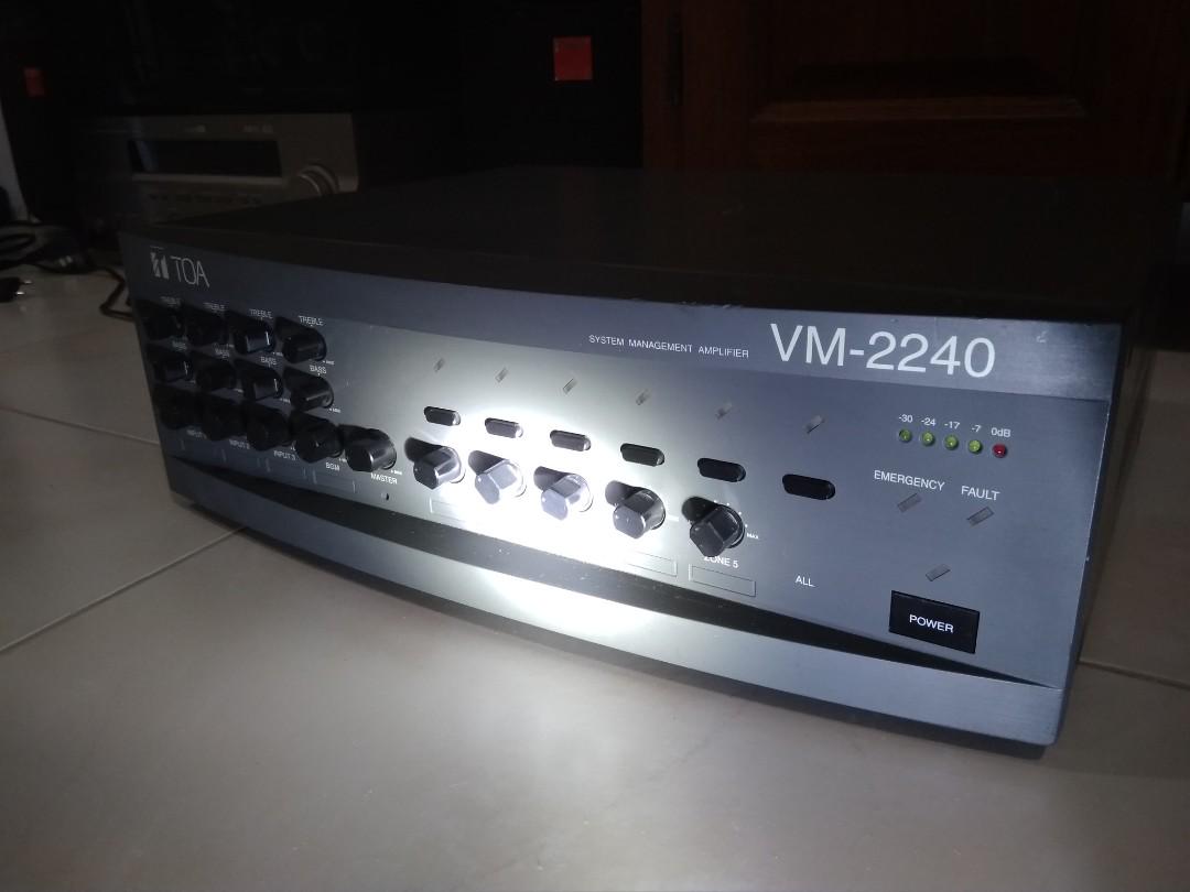 TOA VM-2240 system management amplifier, Audio, Other Audio Equipment on Carousell