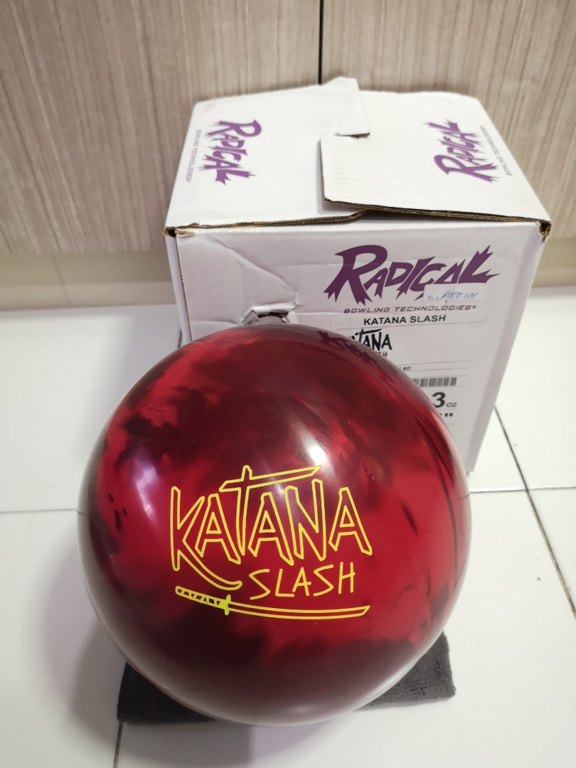 Undrilled 14lbs Radical Katana Slash Bowling Ball, Sports Equipment, Sports & Games, Billiards ...