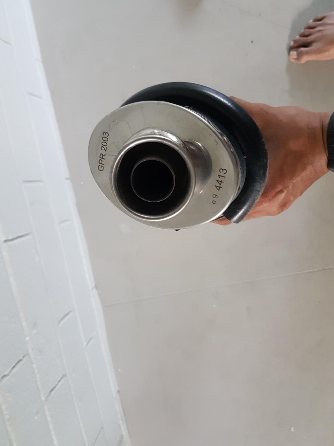 XR400 GPR full system exhaust pipe, Motorcycles, Motorcycle Accessories ...