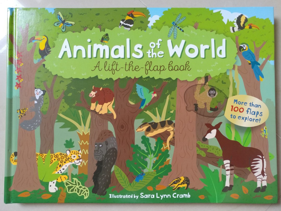 立體兒童書 Animals of the world flap book Children's book, 興趣及遊戲, 書本 & 文具 ...