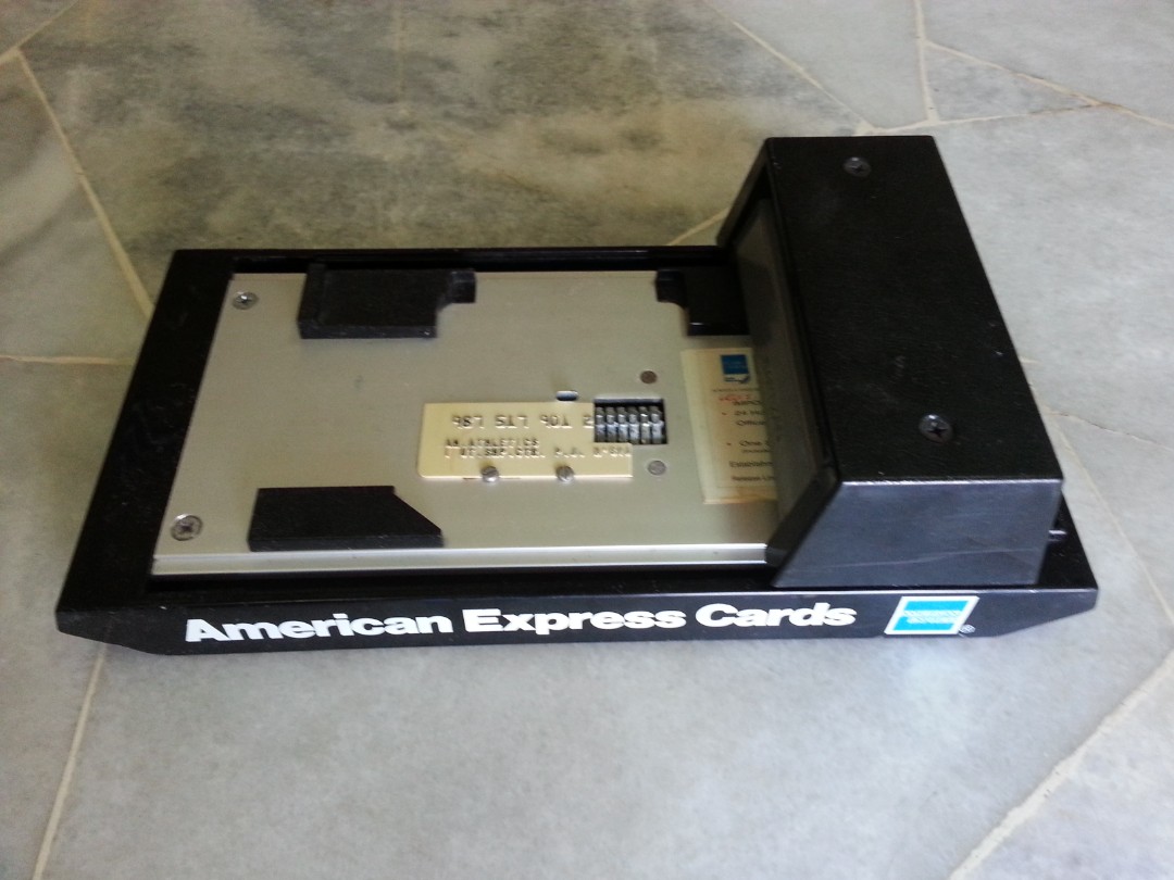 [VINTAGE COLLECTIBLE] VINTAGE MANUAL CREDIT CARD READER / SCANNER ...