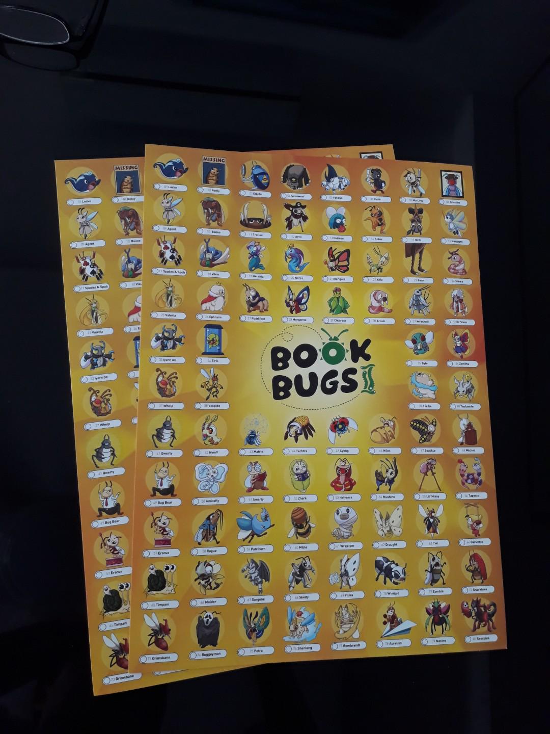 Book Bugs II cards, Hobbies & Toys, Toys & Games on Carousell