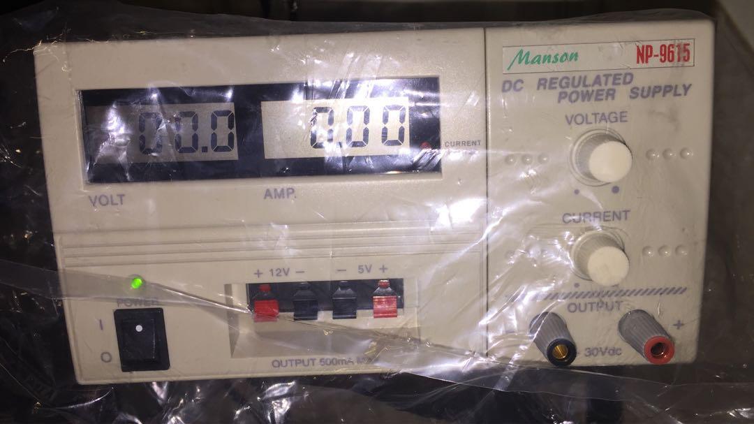 Manson np-9615 regulated power supply 火牛 穩壓電源供應器 變壓器, 電腦＆科技, 電腦周邊及配件 ...