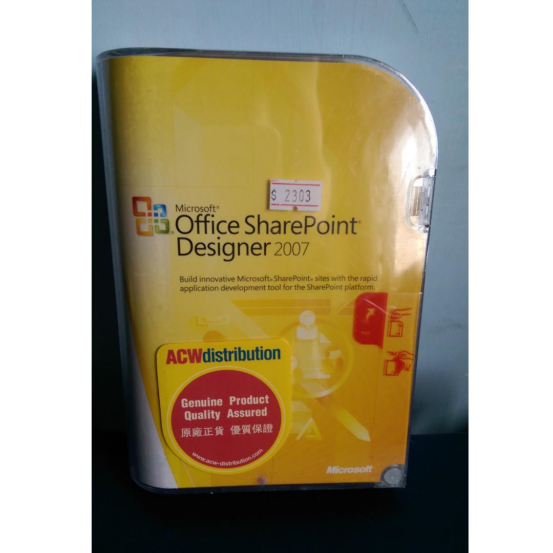Microsoft Office SharePoint Designer 2007 (全新), 電腦＆科技, 電腦周邊及配件, 電腦軟件 ...