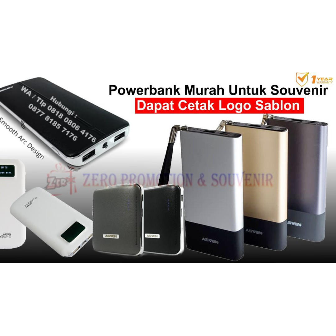 Powerbank Murah Untuk Souvenir Dapat Cetak Logo Sablon, Elektronik ...