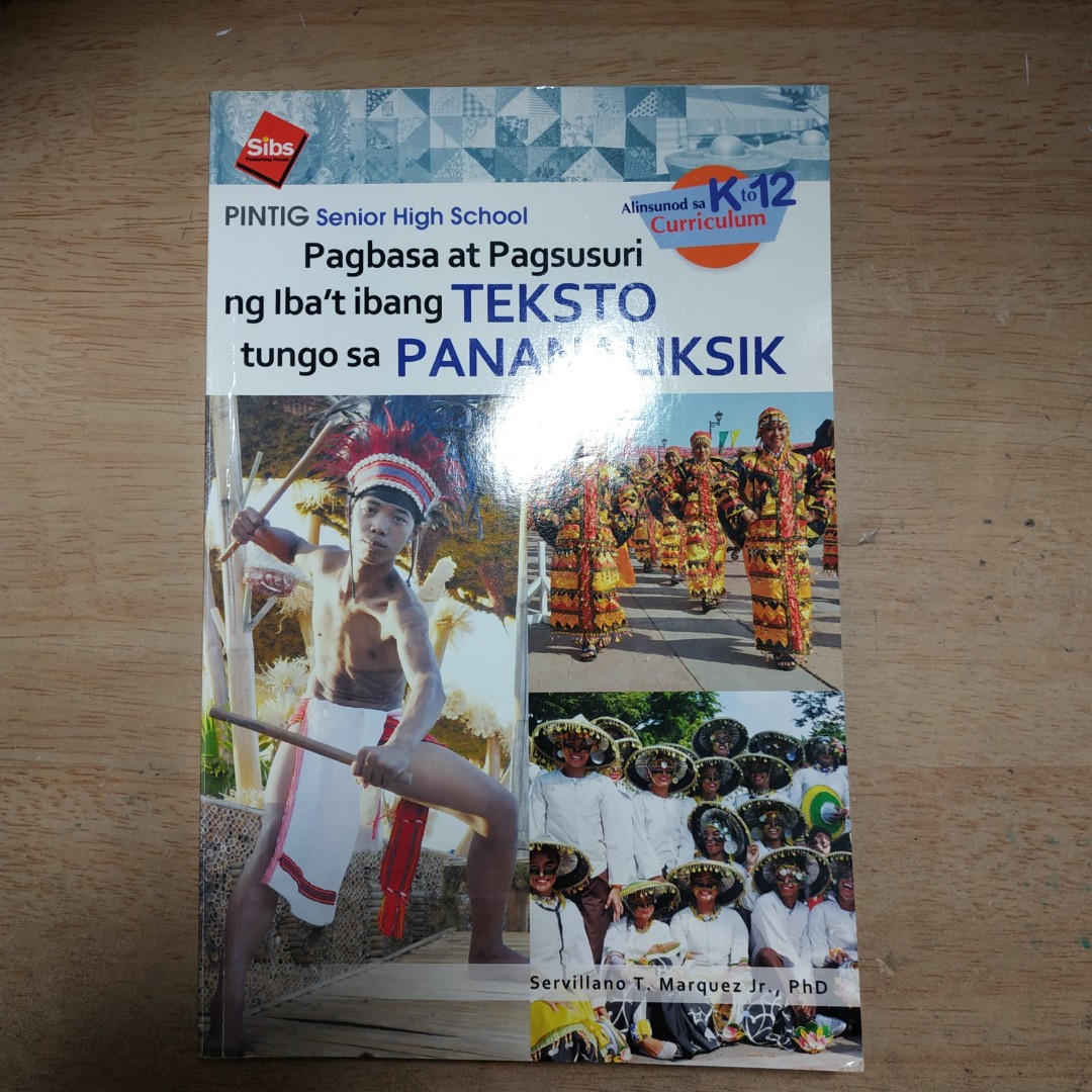 Senior High School Core Subject Book (Pagbasa at Pagsusuri ng Iba't ...