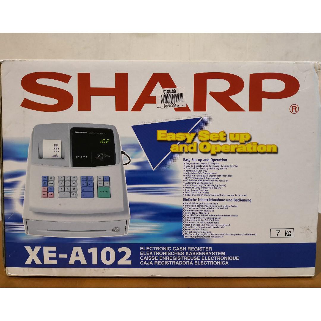 SHARP Electronic Cash Register Model XE-A102, Audio, Other Audio ...