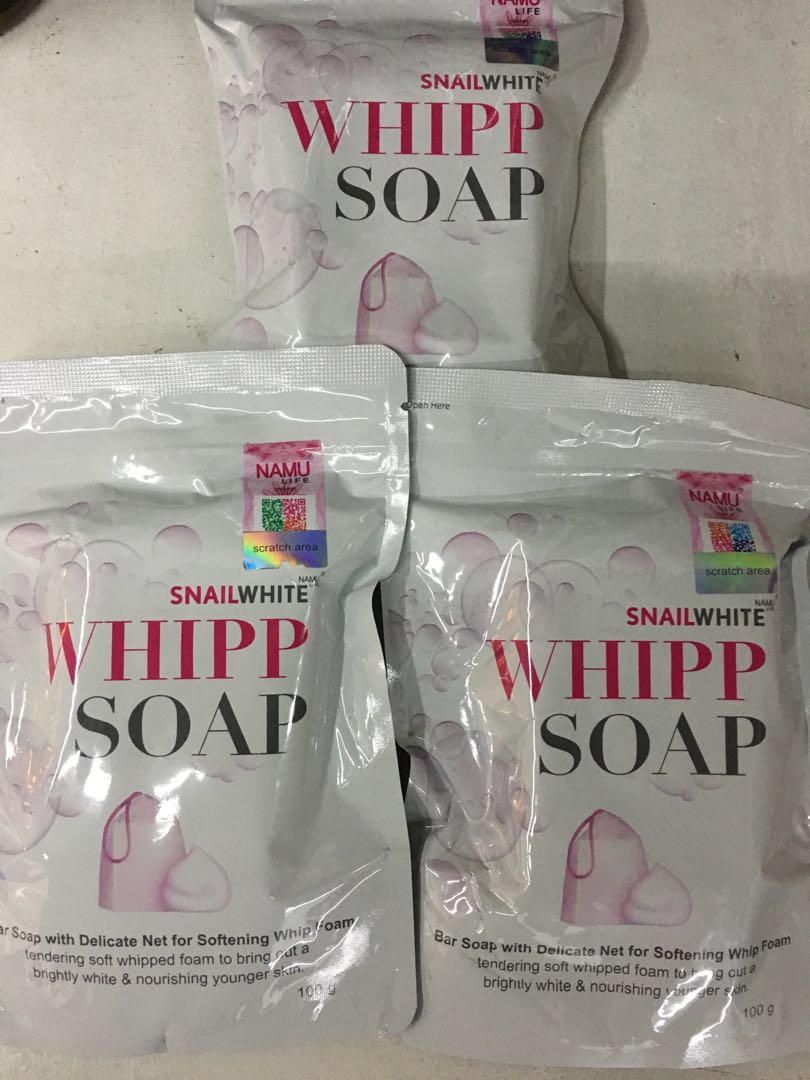 snail white whipp soap, Beauty & Personal Care, Oral Care on Carousell