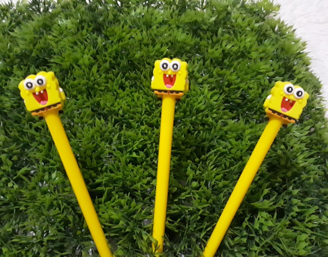 Spongebob Pen (12pcs), Hobbies & Toys, Stationary & Craft, Handmade ...