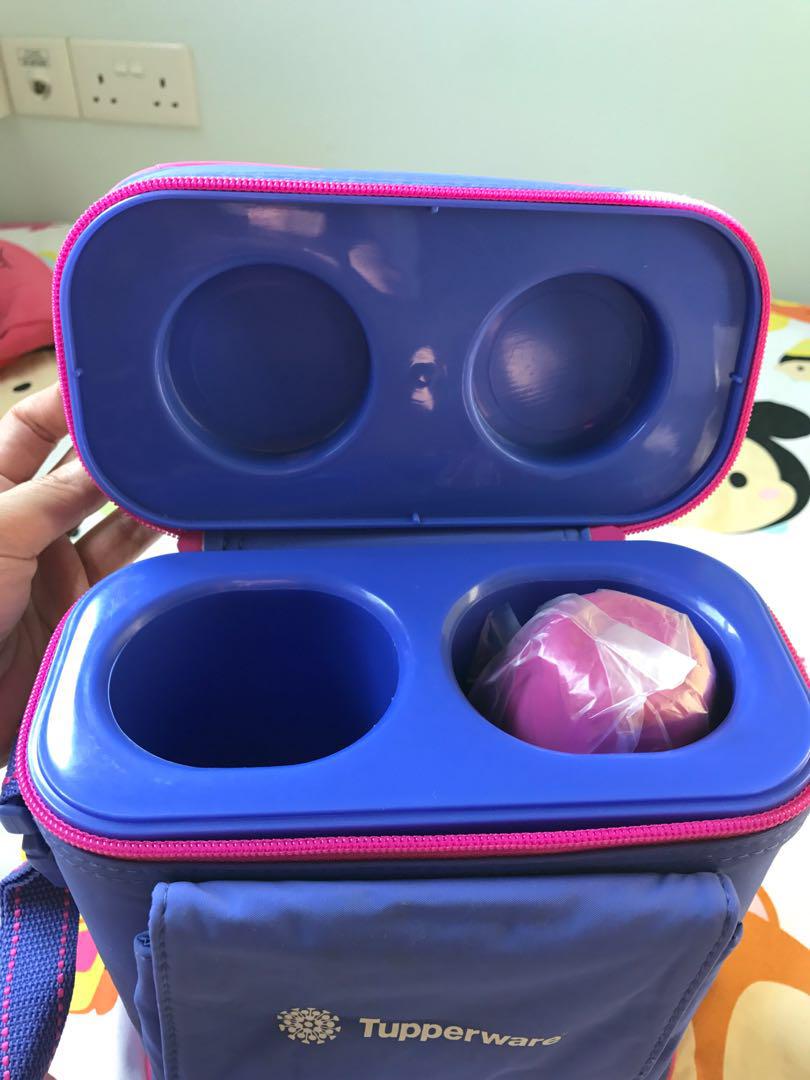 Tupperware Milk Bottle + Carrier, Babies & Kids, Nursing & Feeding ...