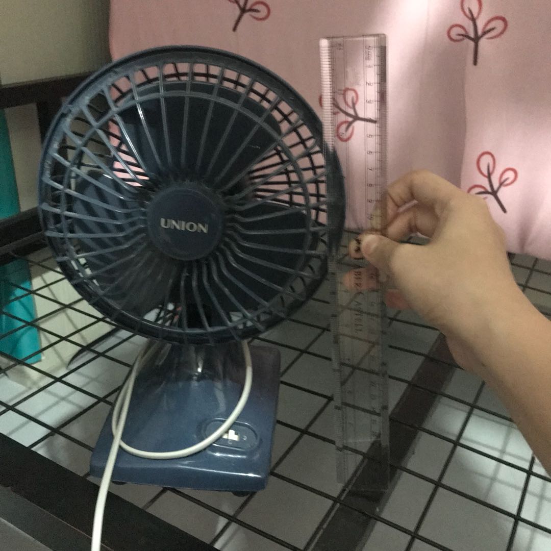 Union 7inch mini electric fan Blue, Babies & Kids, Baby Nursery & Kids ...