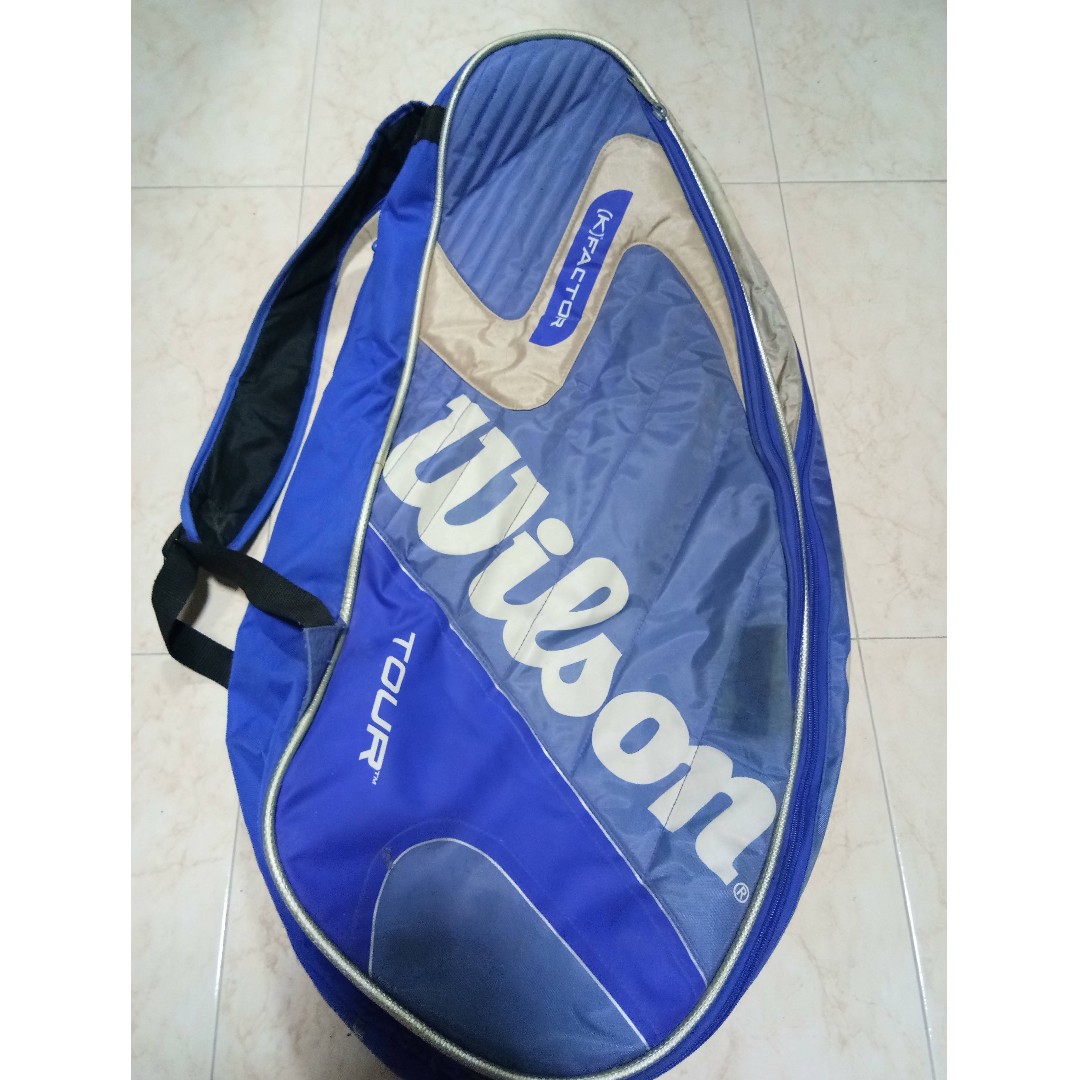 Wilson Tennis Bag (blue), Sports Equipment, Sports & Games, Golf on ...