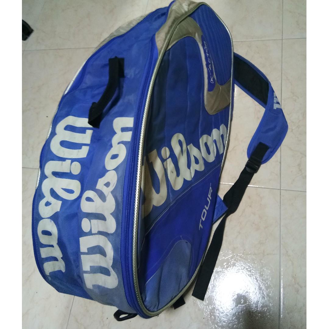 Wilson Tennis Bag (blue), Sports Equipment, Sports & Games, Golf on ...