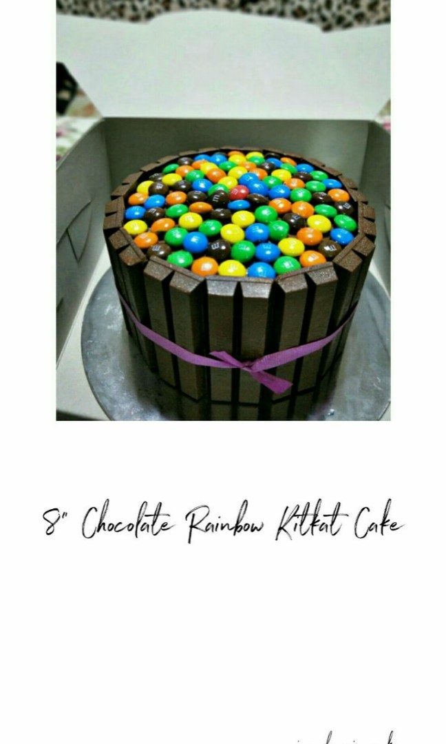 Chocolate rainbow cake, Food & Drinks, Homemade Bakes on Carousell