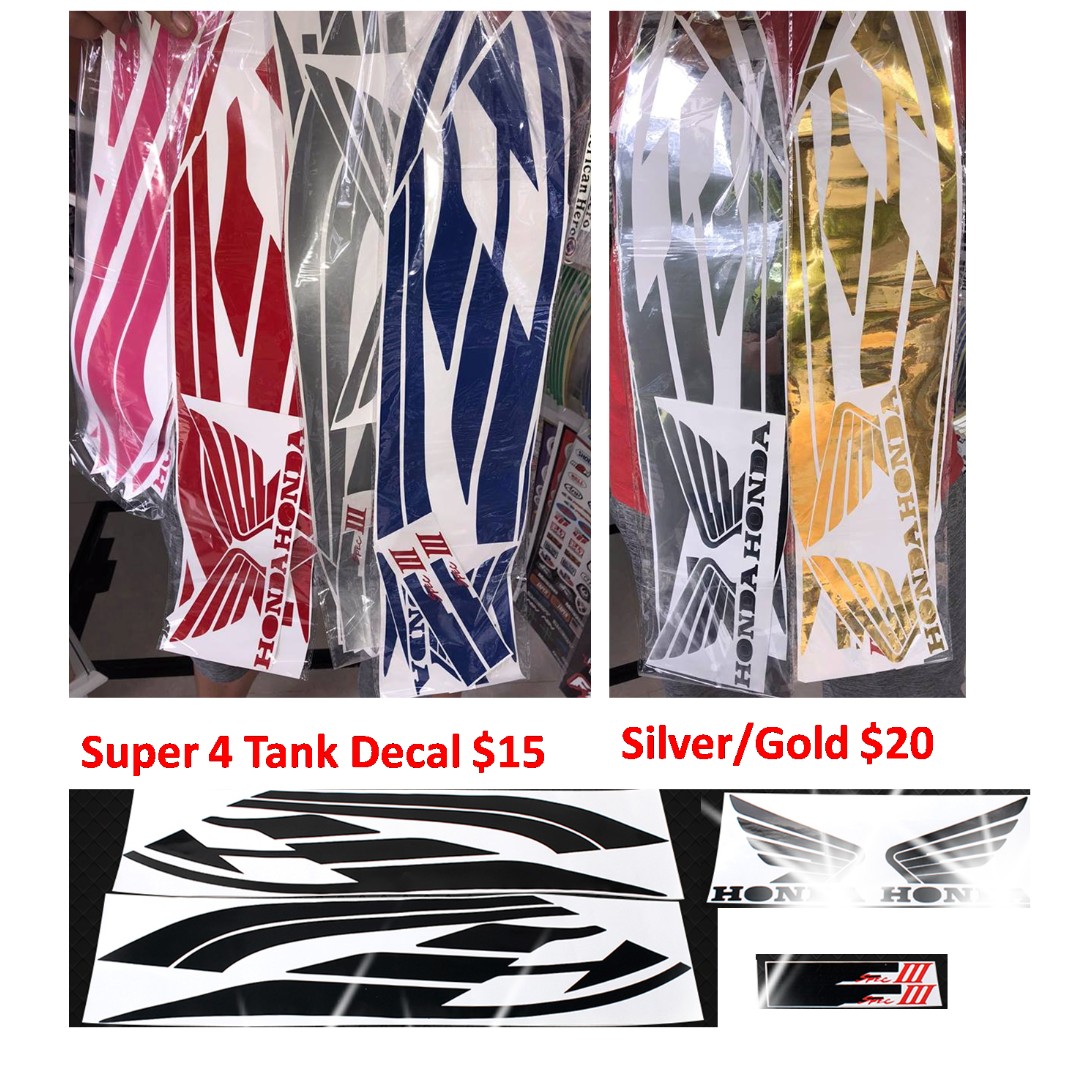Honda CB400 super 4 super4 CB400SF Sticker triangle tailboard spec 3 ...