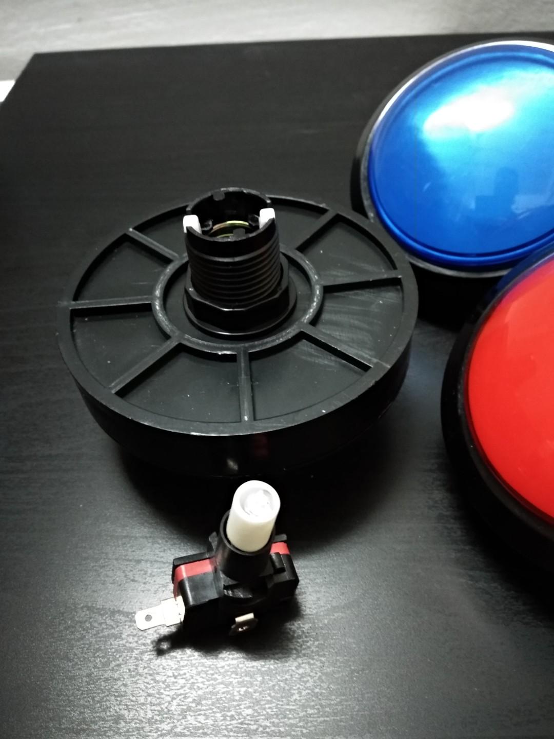 Huge Push Button (100mm!) In Blue and White! (Red sold!), Computers ...