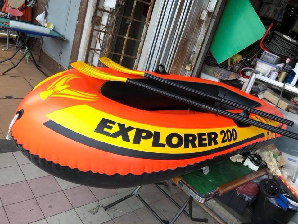 Intex Explorer 200 boat, Sports Equipment, Sports & Games, Billiards ...
