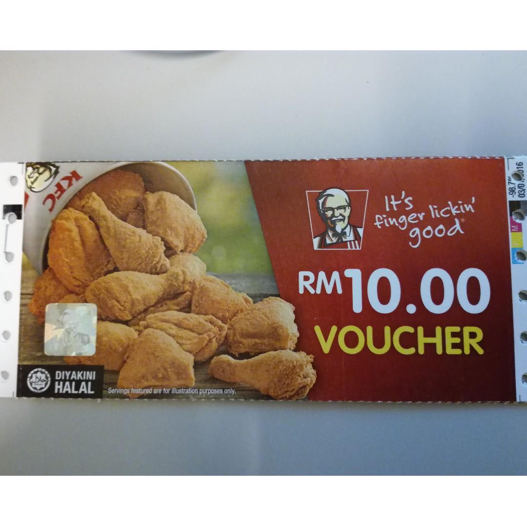 KFC Voucher RM500 , Tickets & Vouchers, Vouchers on Carousell