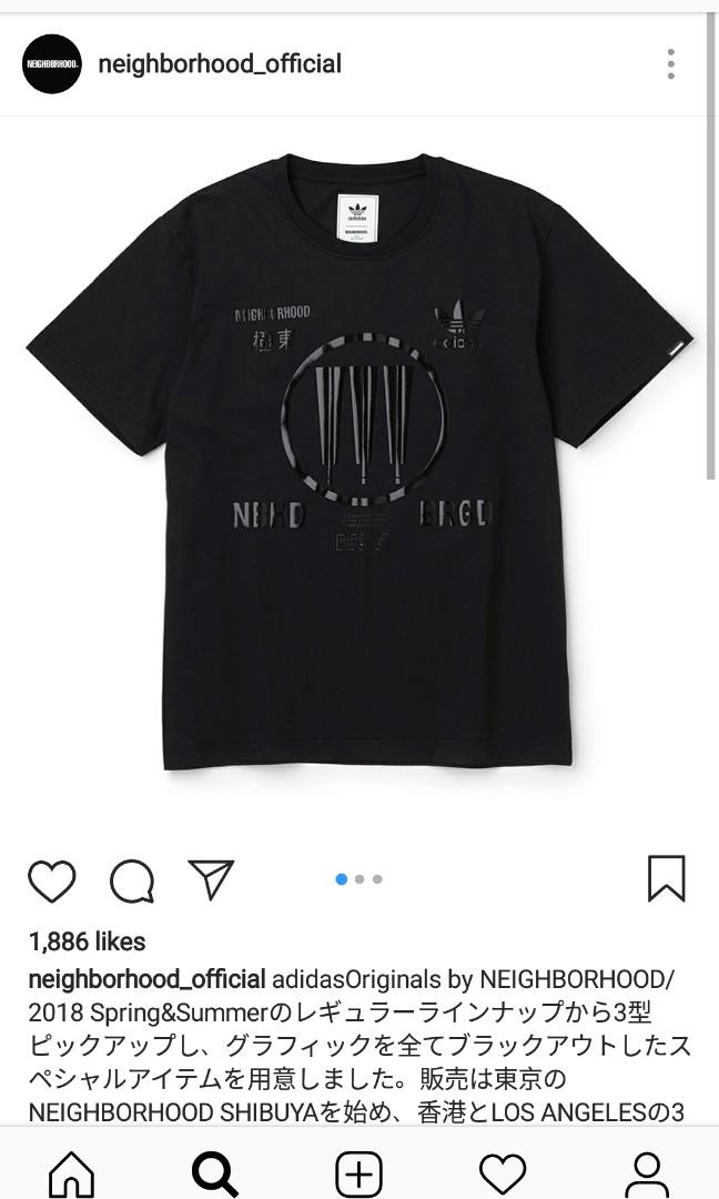 NBHD X Adidas Tee PRICE REDUCED!!!, Men's Fashion, Tops & Sets, Tshirts ...