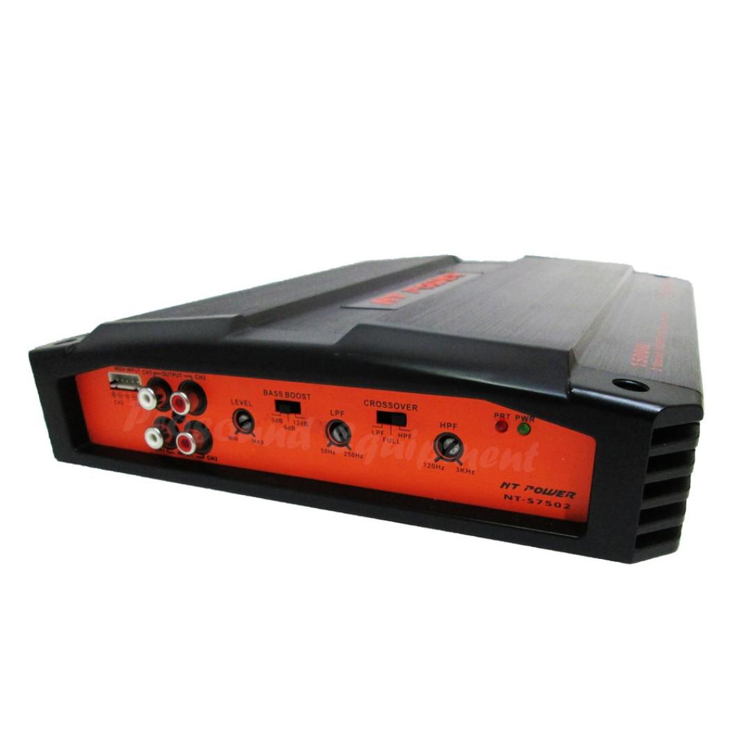 NT POWER 2 CHANNEL 1500W MOSFET HIGH POWER AMPLIFIER (NT-S7502) CAR ...