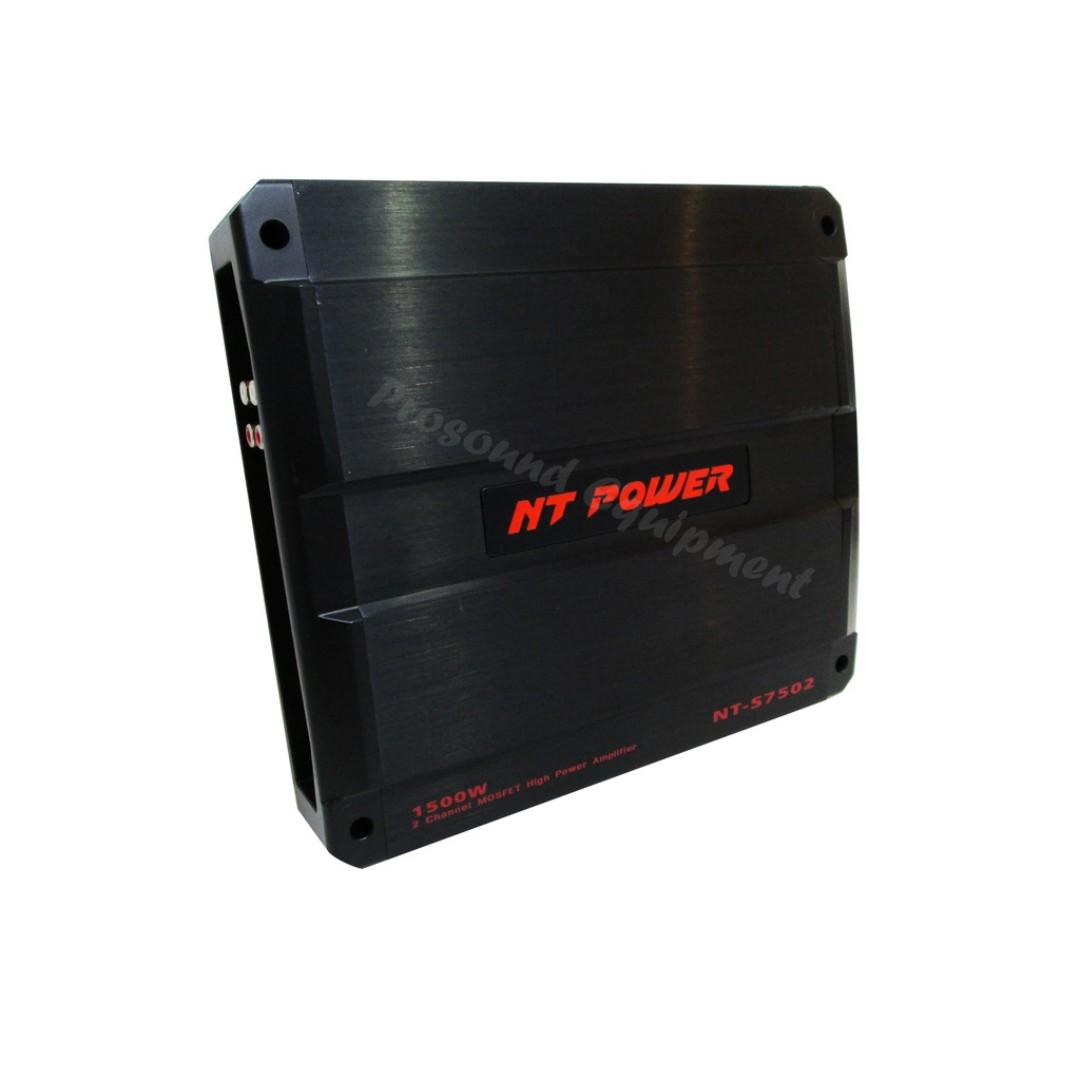 NT POWER 2 CHANNEL 1500W MOSFET HIGH POWER AMPLIFIER (NT-S7502) CAR ...