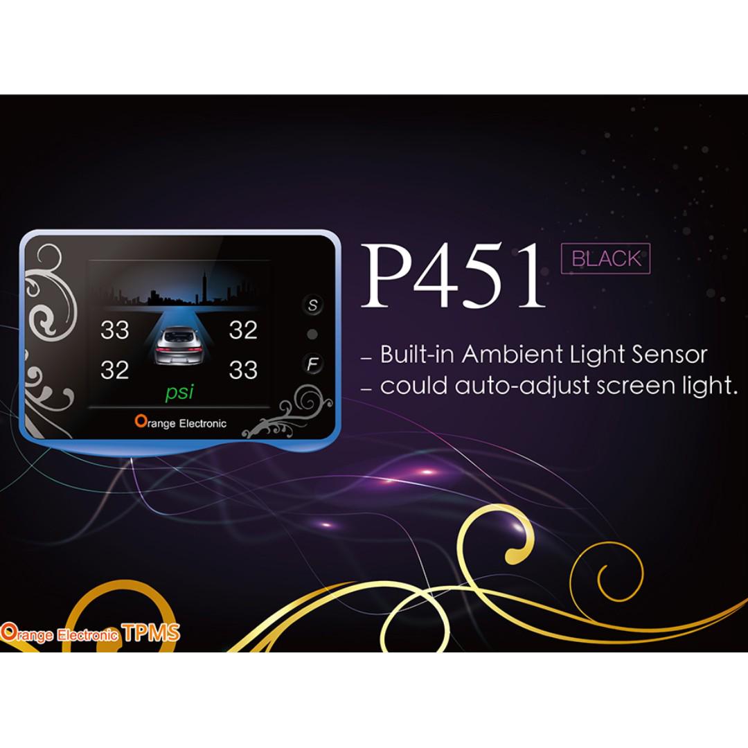 Orange P451 Black Tyre Pressure Monitoring Sensor, Car Accessories ...