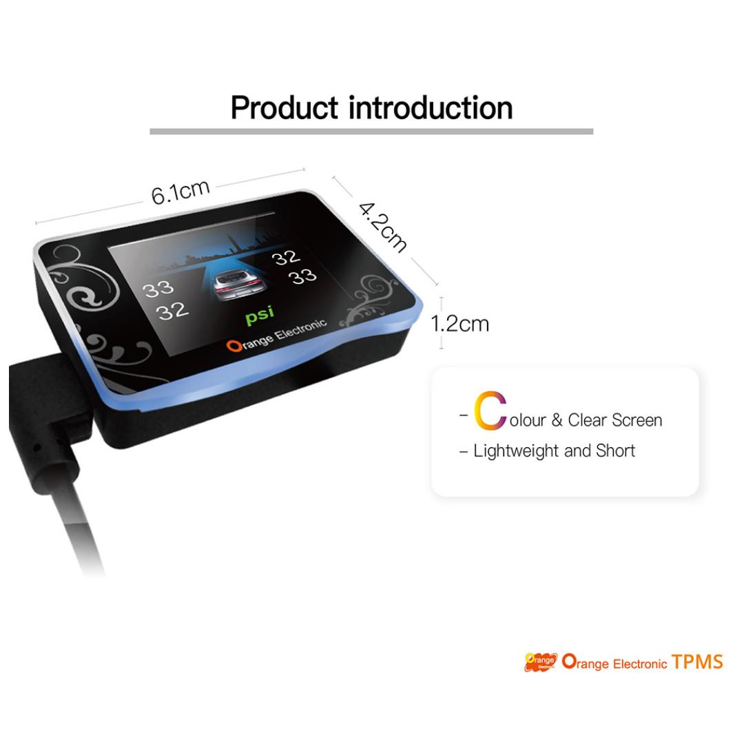 Orange P451 Black Tyre Pressure Monitoring Sensor, Car Accessories ...