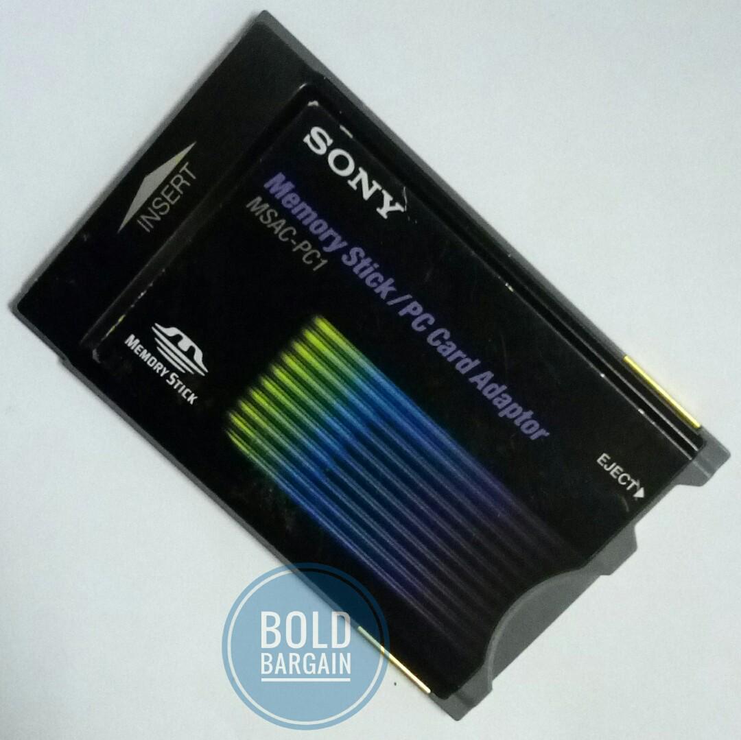 SONY MSAC-PC1 Memory Stick PC Card PCMCIA Adapter Made in Japan, Mobile Phones & Gadgets, Mobile ...