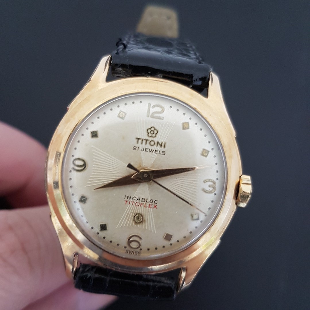 Titoni Titoflex 846-30 Vintage Watch, Luxury, Watches on Carousell
