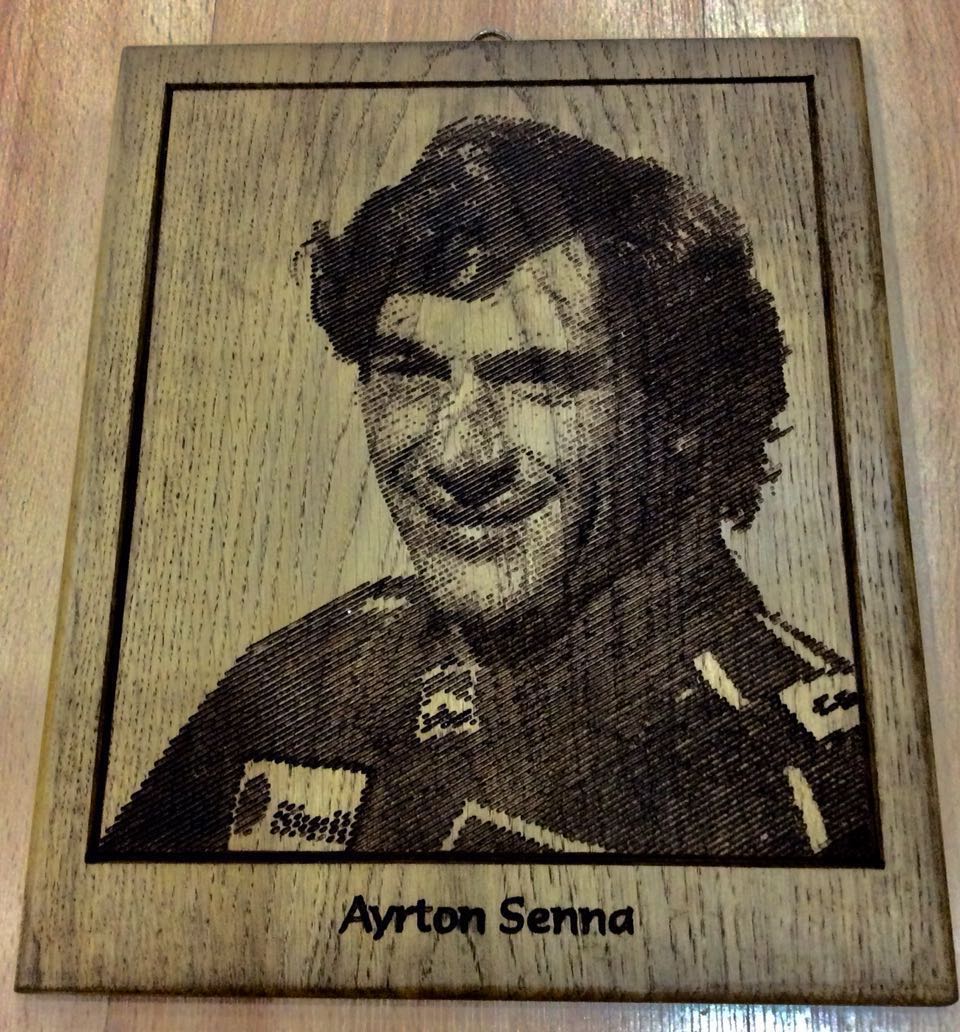 Vintage antique (Ayrton Senna) Wood carving pictures (L28XB33)cm the ...